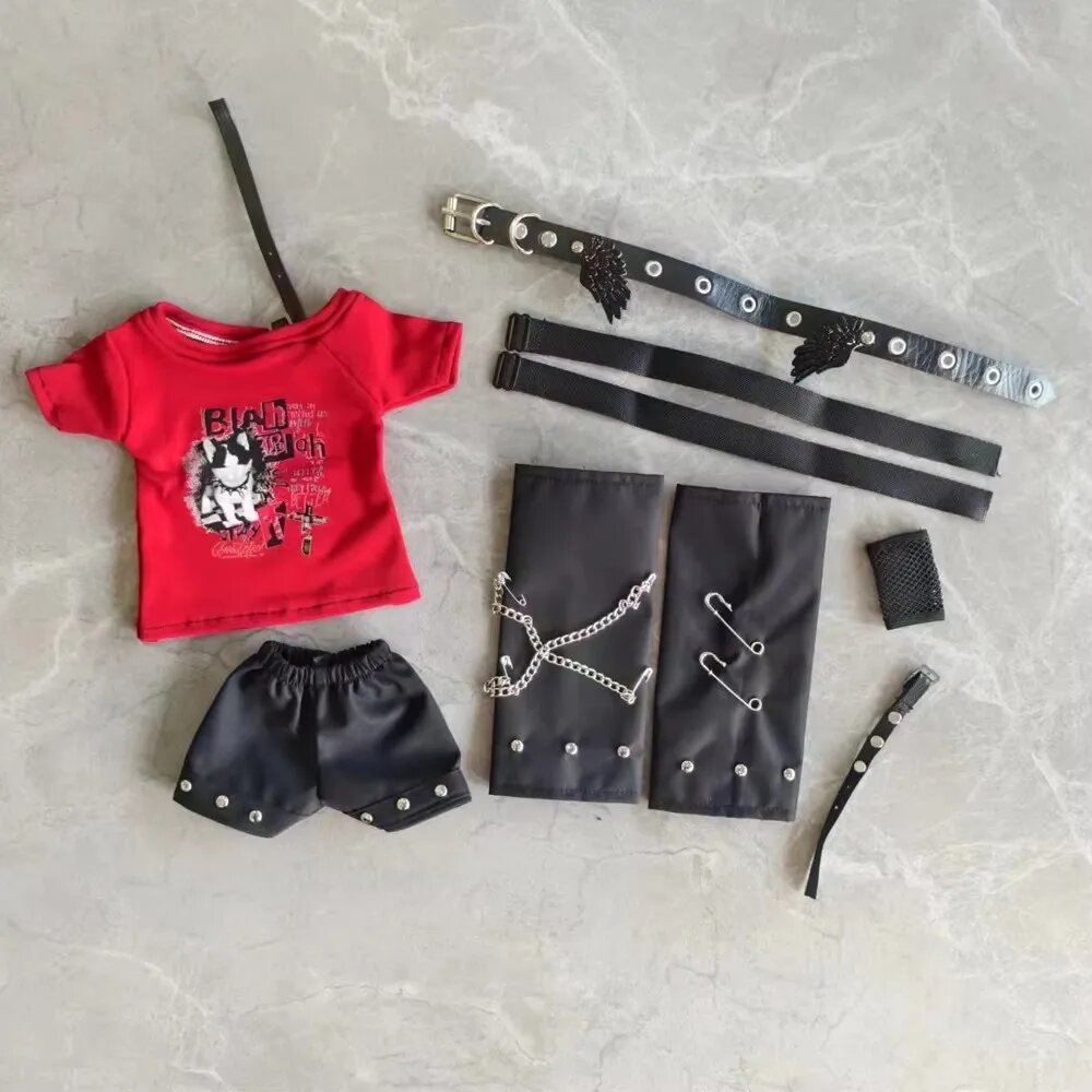 Костюм для куклы BJD 1/6 1/4, красный/белый, GSF red suit, for 30cm doll