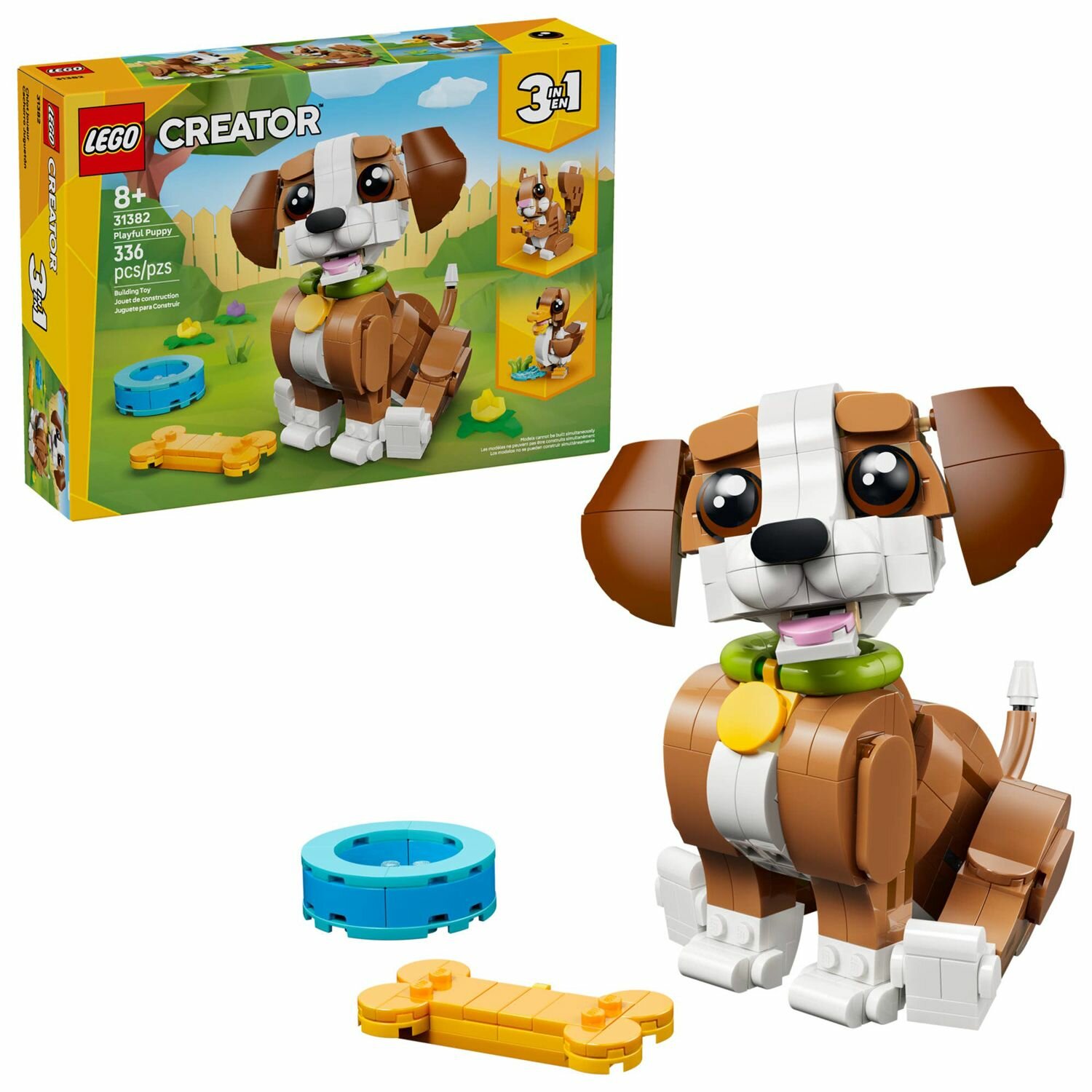 Конструктор LEGO Creator 3-in-1 Милые животные: игривый щенок, 31382
