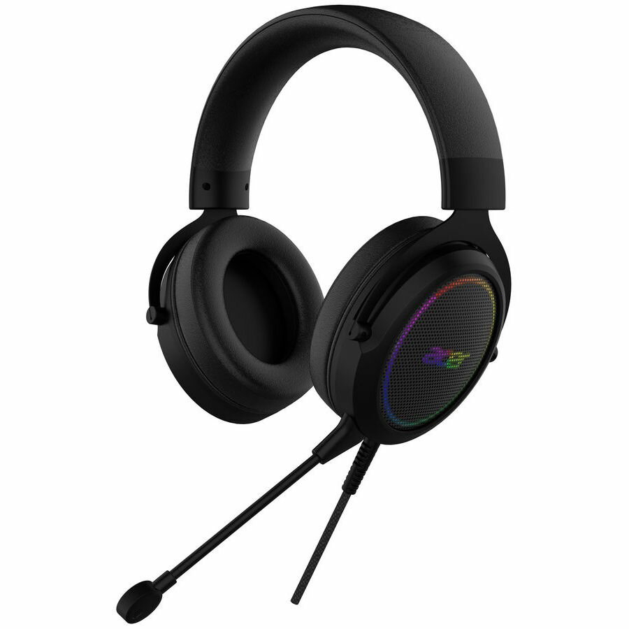 Гарнитура Acer AHW120 чёрный, проводная, USB, подсветка