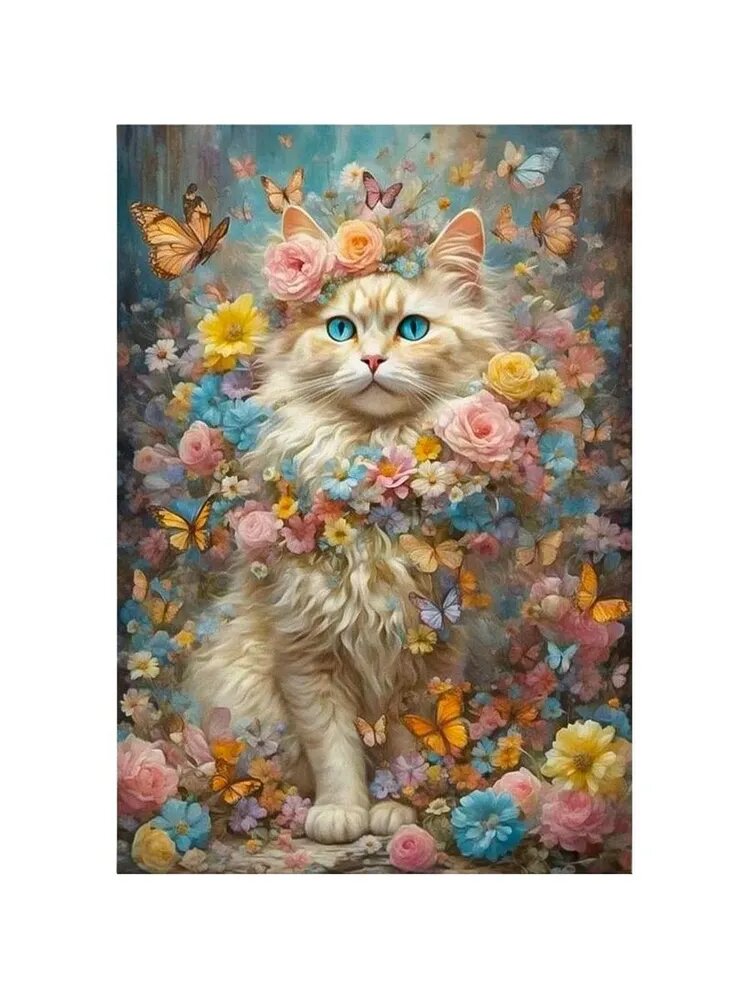 Алмазная мозаика для взрослых и детей 40*50cm: полная выкладка 5D страз, все инструменты, +15-30% страз, декор интерьера, творчество и релаксация