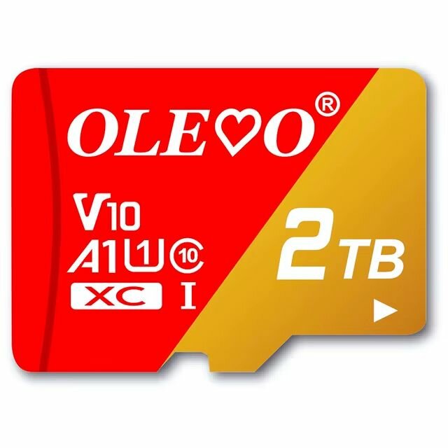 BS Union 2 ТБ Карта памяти microSDXC Compact Flash (OLEVO2), Class 10, A1, 1 * карта Micro TFSD