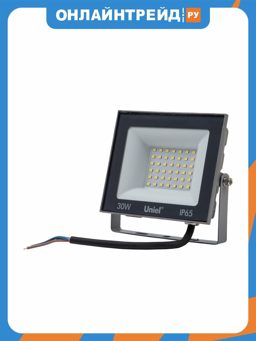 Светодиодный прожектор Uniel ULF-F23-30W/6500K IP65 160-240V GREY
