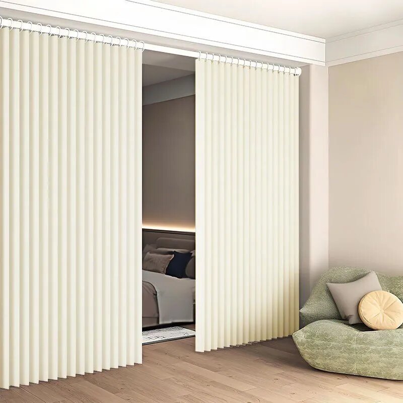 Штора портьера Partition curtain 280х242 см крепление Люверсы бежевый