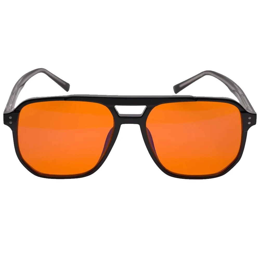Красные очки для сна 100% блокирующие синий свет Orange Lens