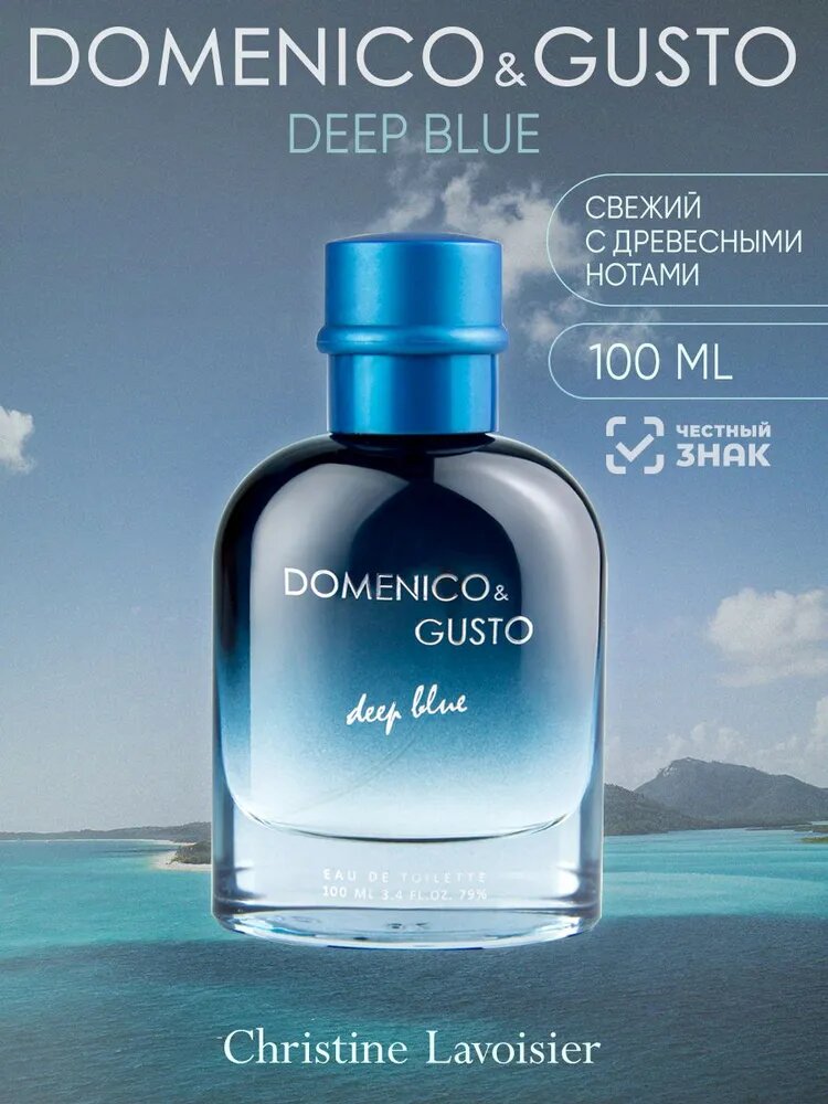 Духи мужские Domenico&Gusto Deep Blue парфюм подарок мужчине