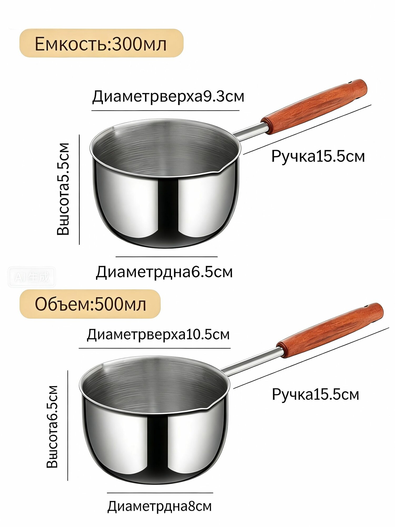 Кухонный ковш, 0.5 л — фото 1