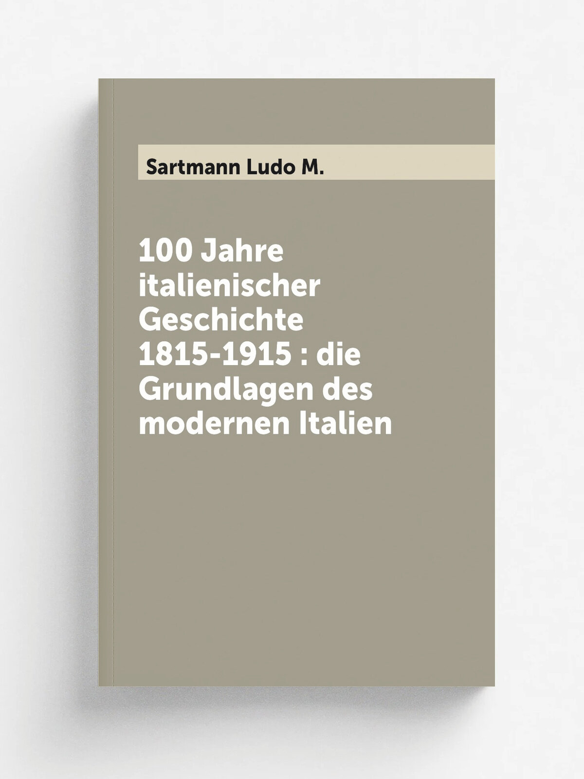100 Jahre italienischer Geschichte 1815-1915 : die Grundlagen des modernen Italien