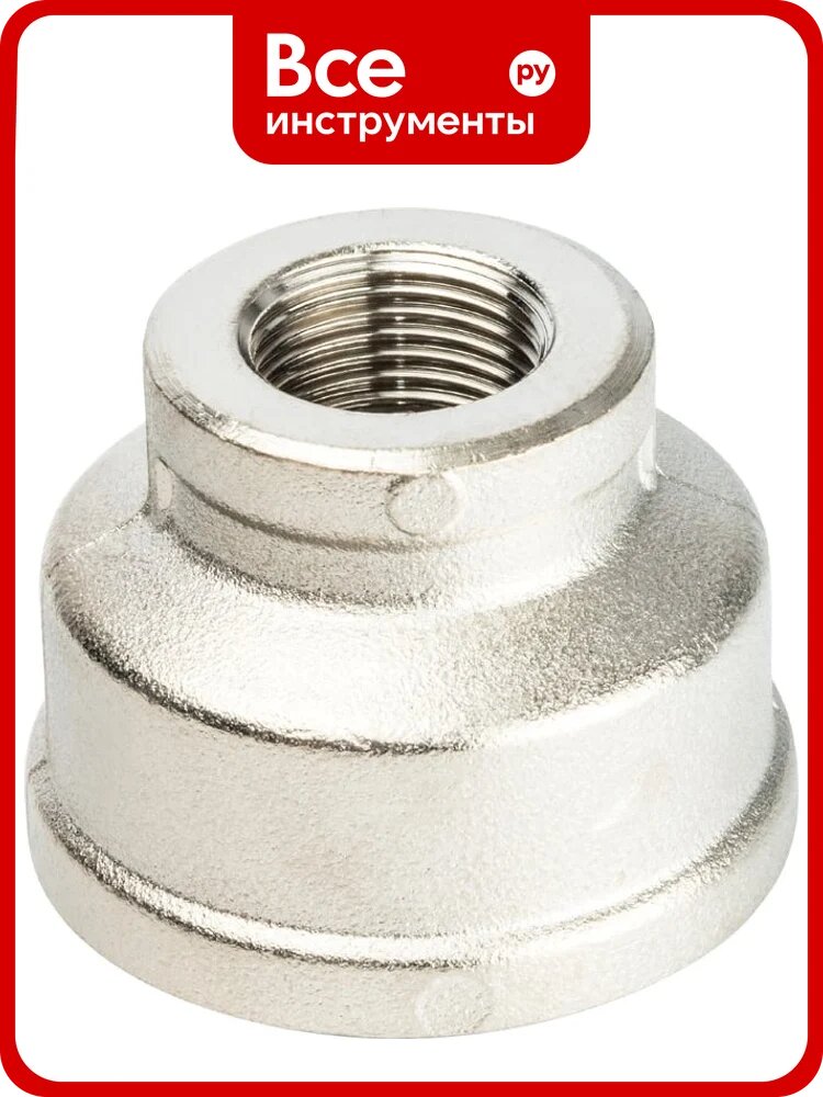 Никелированная муфта STOUT ВВ 1X3/8 SFT-0006-000138 RG008Q0PRQNIVQ латунный профессиональный фитинг наружное соединение