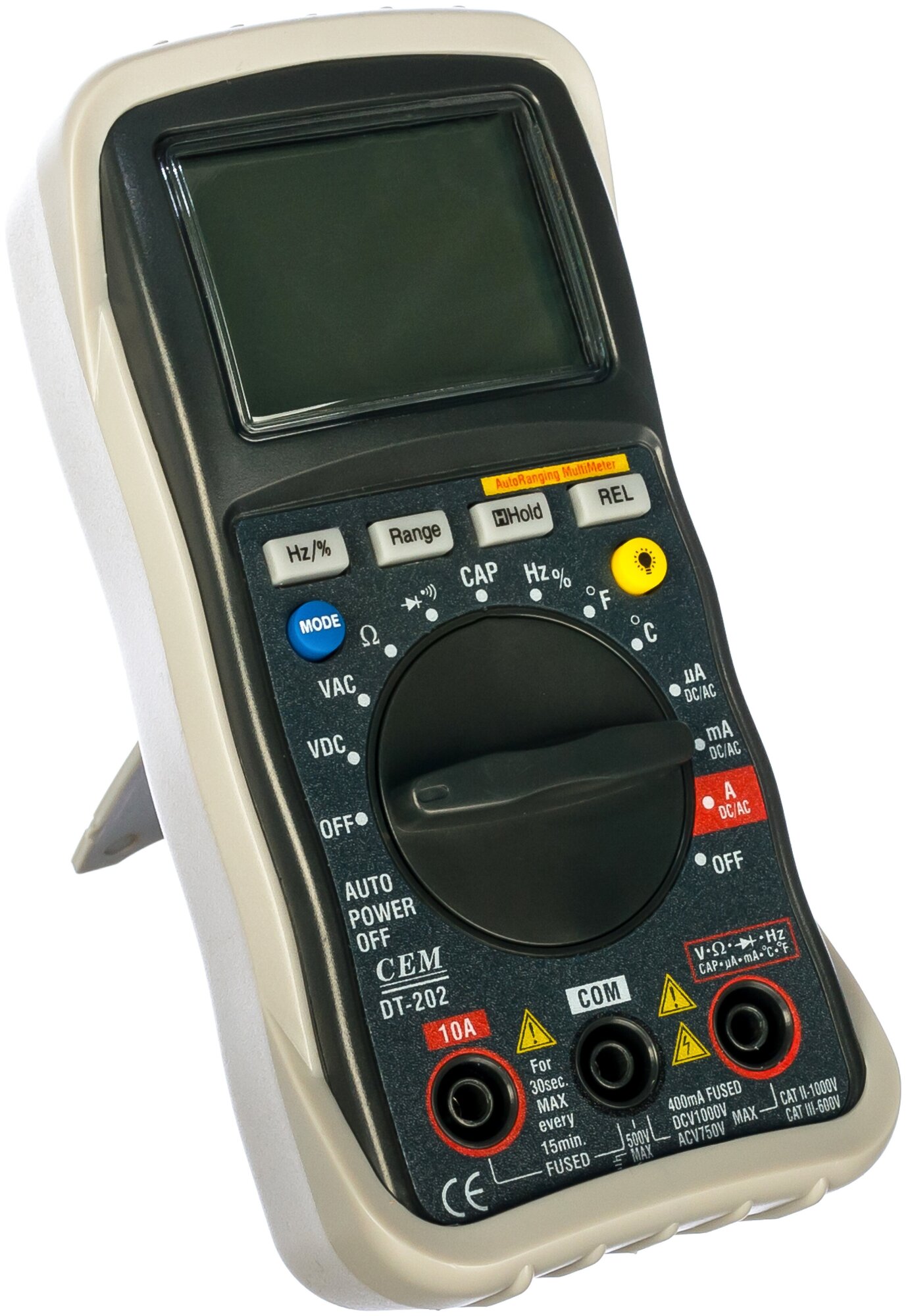 Мультиметр CEM DT-202, CAT III 600 В, цифровой, измерение температуры