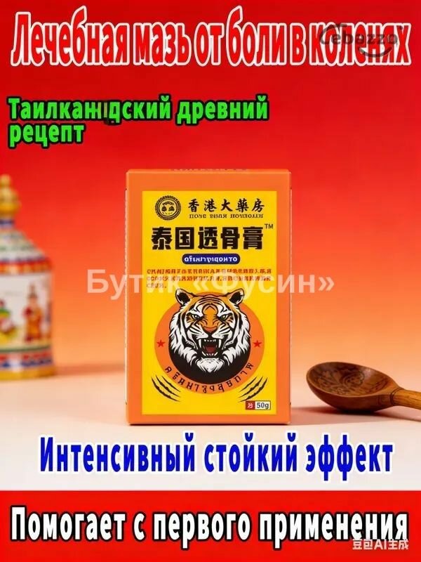 Мазь, активирующая суставы, при болях и скованности в поясничных, шейных плечевых суставах,50 г