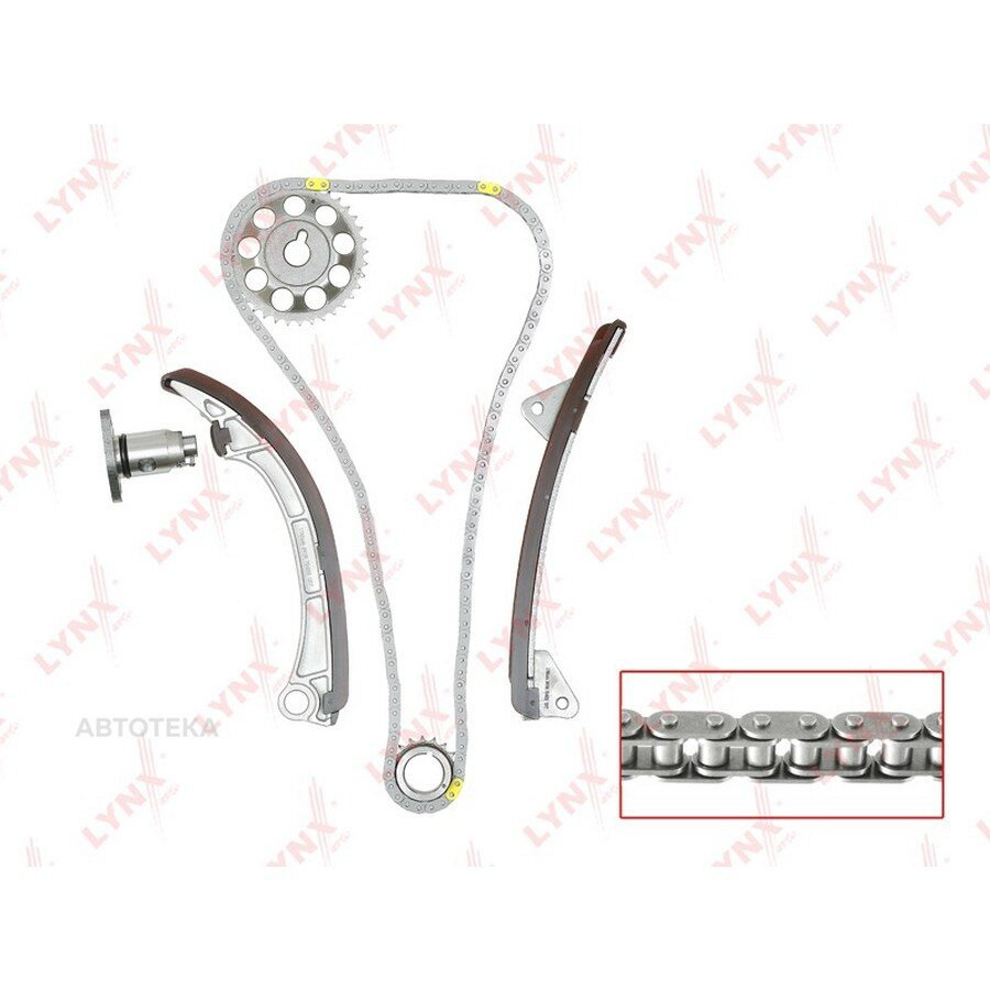 Комплект цепи ГРМ TOYOTA 1.4-1.8 99- LYNXAUTO TK0038