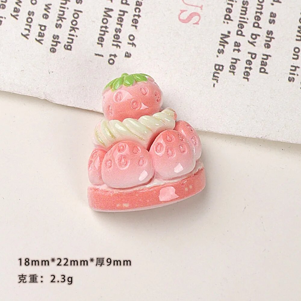 Миниатюрные кабошоны чайники и торты резиновые 10 шт Resin 3