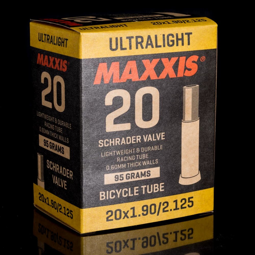Внутренняя шина Maxxis 20x1.90/2.125 дюйма с американским клапаном 32 мм для колес 20" - вес 0.6кг