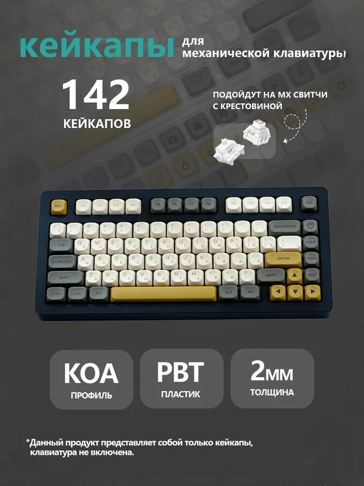 Кейкапы для механической клавиатуры русские, кейкапы koa, кейкапы pbt, кириллица