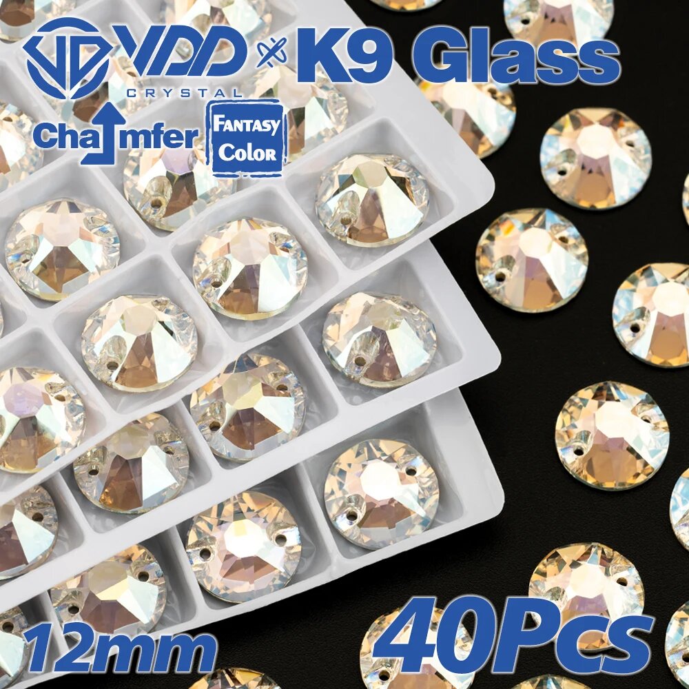 Стразы VDD S269 Stardust Shimmer 8B-8S 12mm-40Pcs