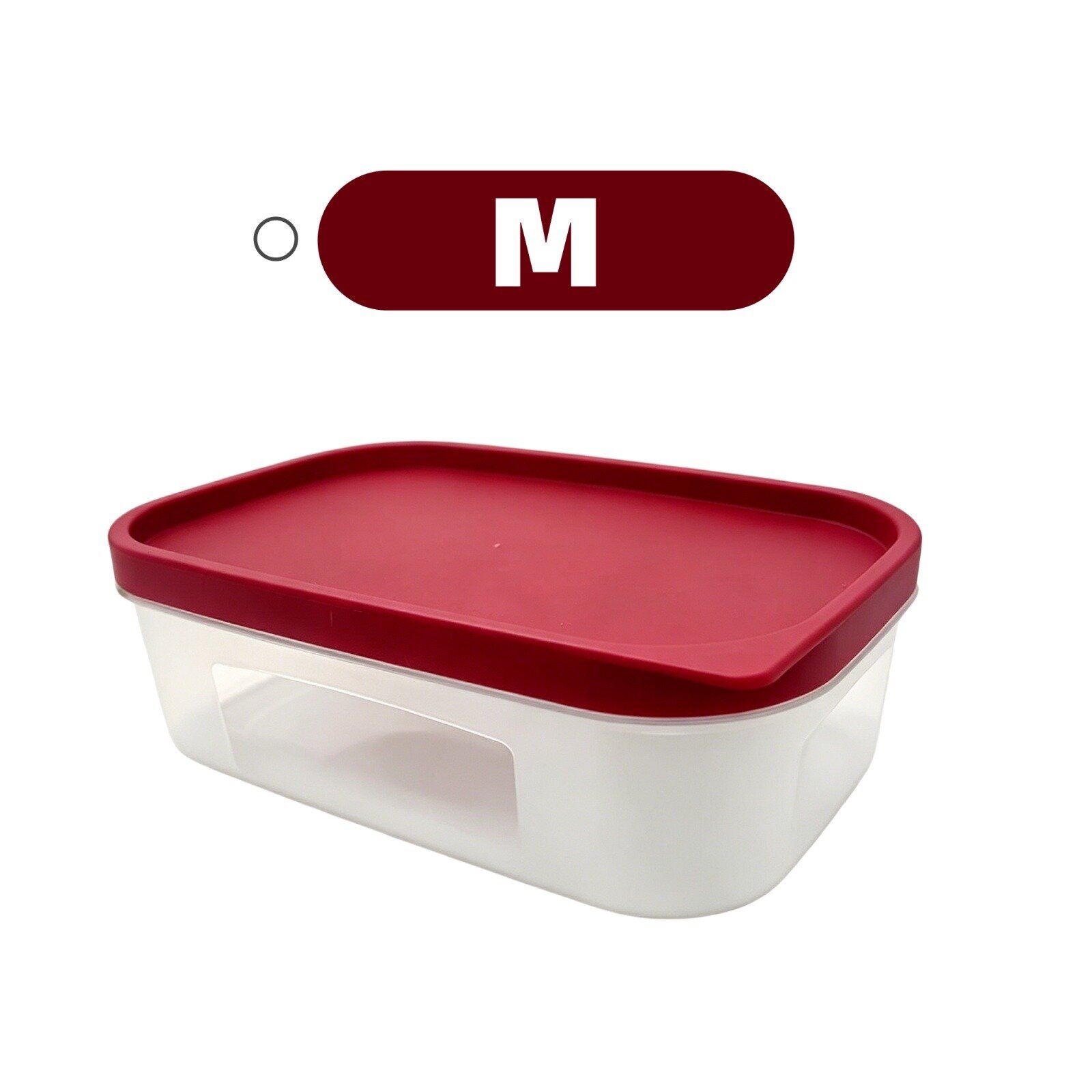 Пищевой многоразовый контейнер для хранения продуктов с крышкой, для холодильника и морозилки, штабелируемый, ланч-бокс, модель M