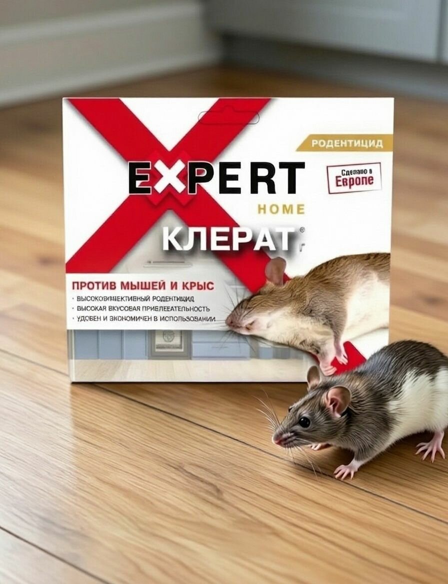 EXPERT GARDEN / Клерат от грызунов, гранулы 100 гр