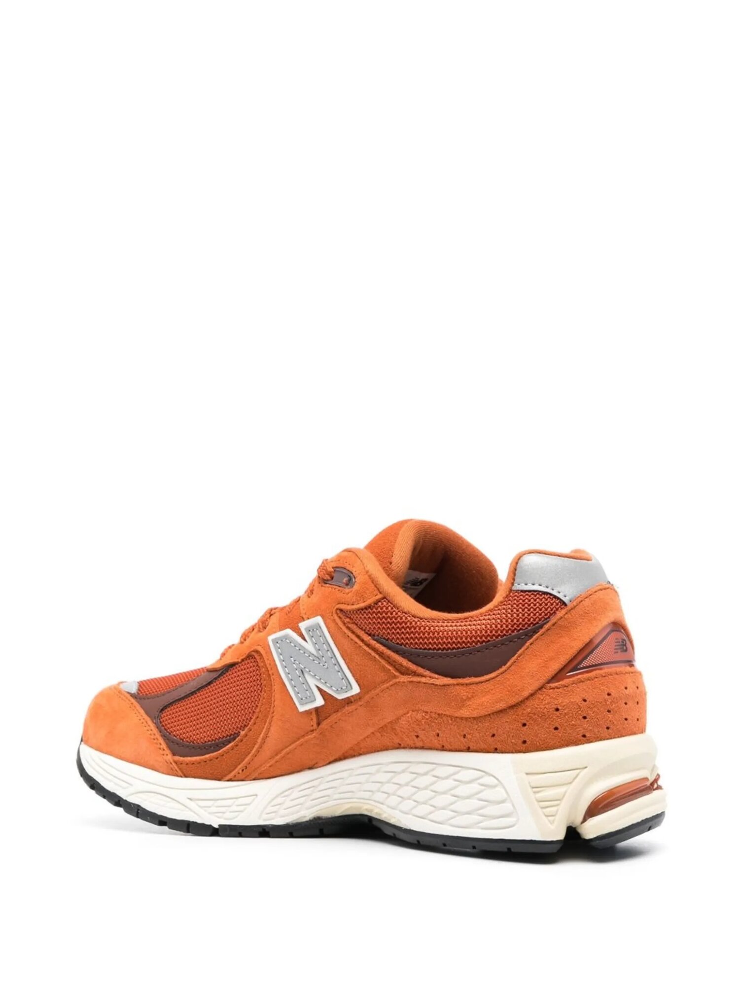Кроссовки New Balance 2002R, размер 11 US, черный/серый/оранжевый — фото 1