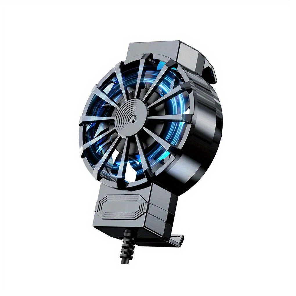 Охлаждающий вентилятор для телефона X16 Mini Turbo Hurricane, USB, портативный, пластиковый радиатор, до 36 В, без батареи, черный