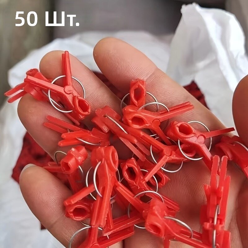 Прививочные зажимы и опоры для растений, 50 шт, для огурцов, арбузов, баклажанов, томатов, включая зажимы для круглой и квадратной прививки и маленькие зажимы для огурцов