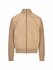 Куртка Agnona Suede-panelled ribbed-knit jacket, размер 50