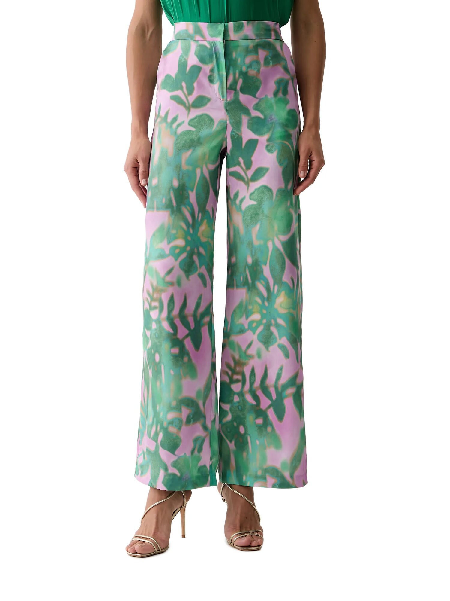 Брюки Floral-print trousers