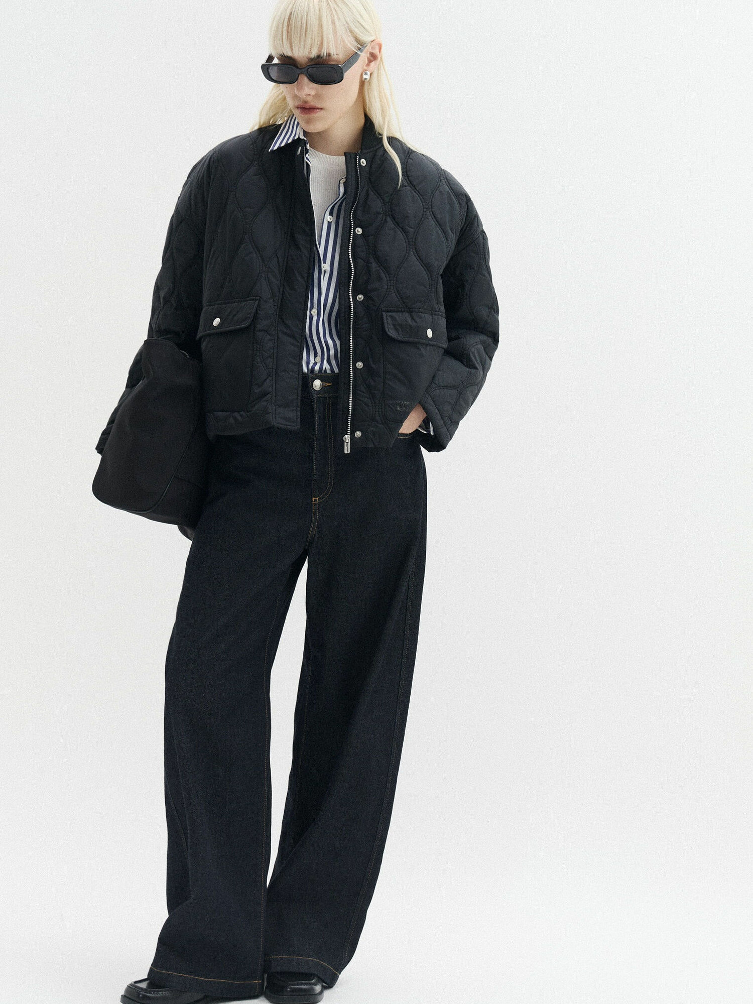 Куртка KARL LAGERFELD JEANS, размер M, черный — фото 1