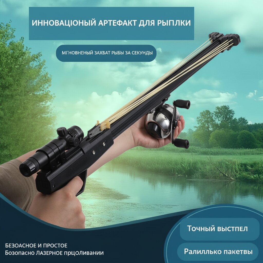 Ружье арбалет подводныйРыболовная пусковая установка, лазерный прицел