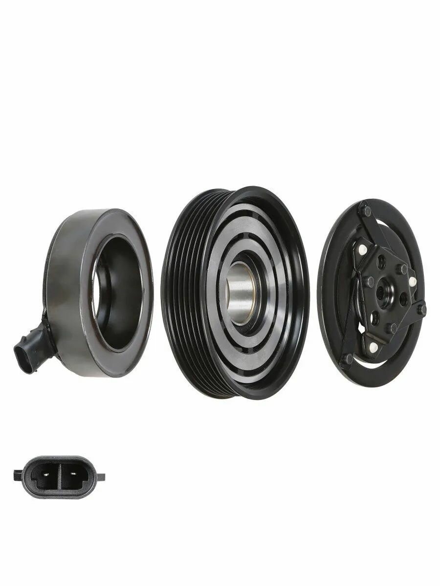 Муфта эл. магн. компресс. конд. для MEGANE II 02- 1.4I 1.6I (LUZAR) LMAC0903