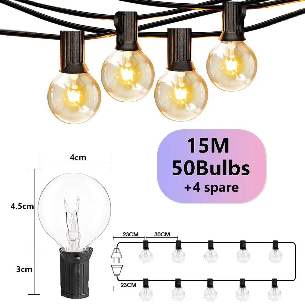 Водонепроницаемые LED гирлянды aiopp G40