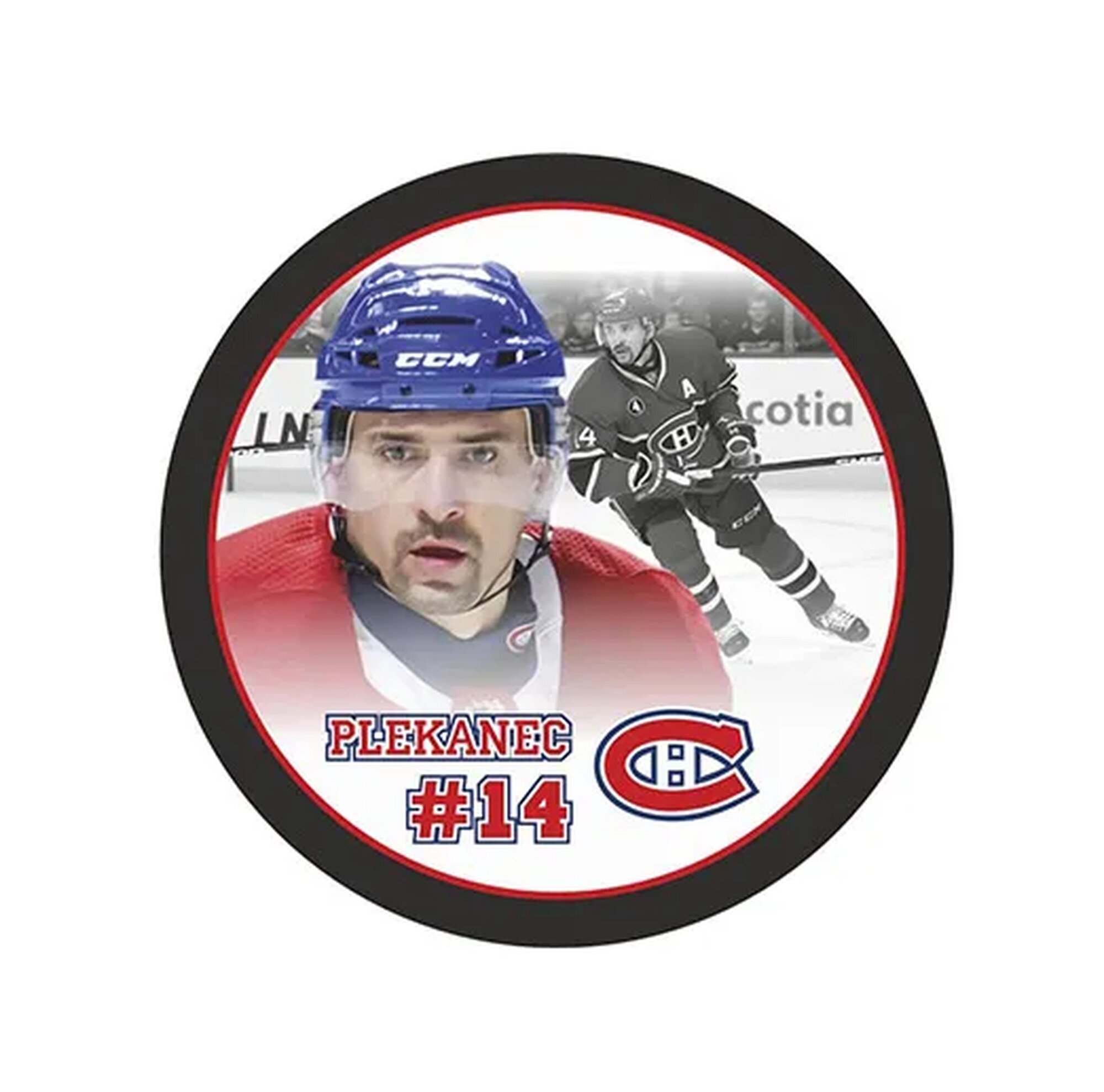Шайба Rubena Игрок НХЛ PLEKANEC №14 Монреаль 1-ст, цвет черный