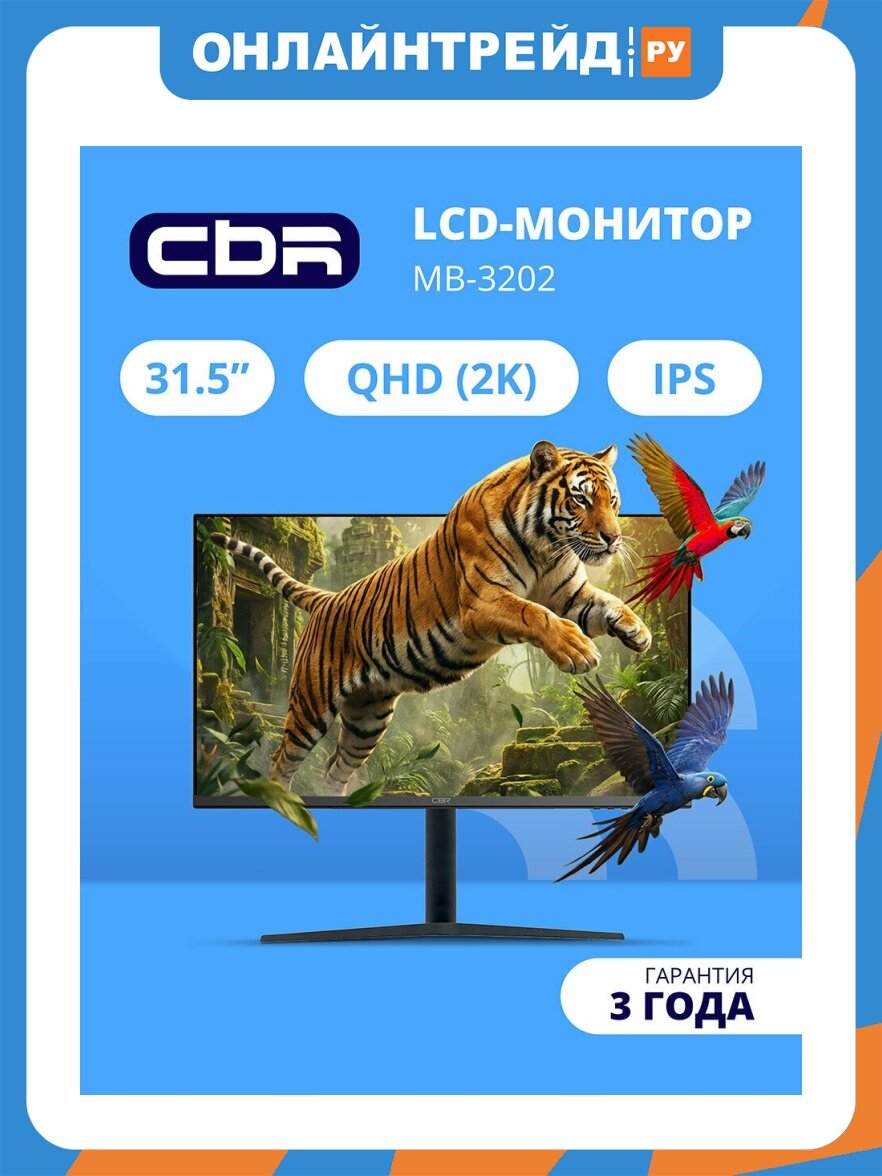 Монитор Cbr MB-3202 31.5" черный