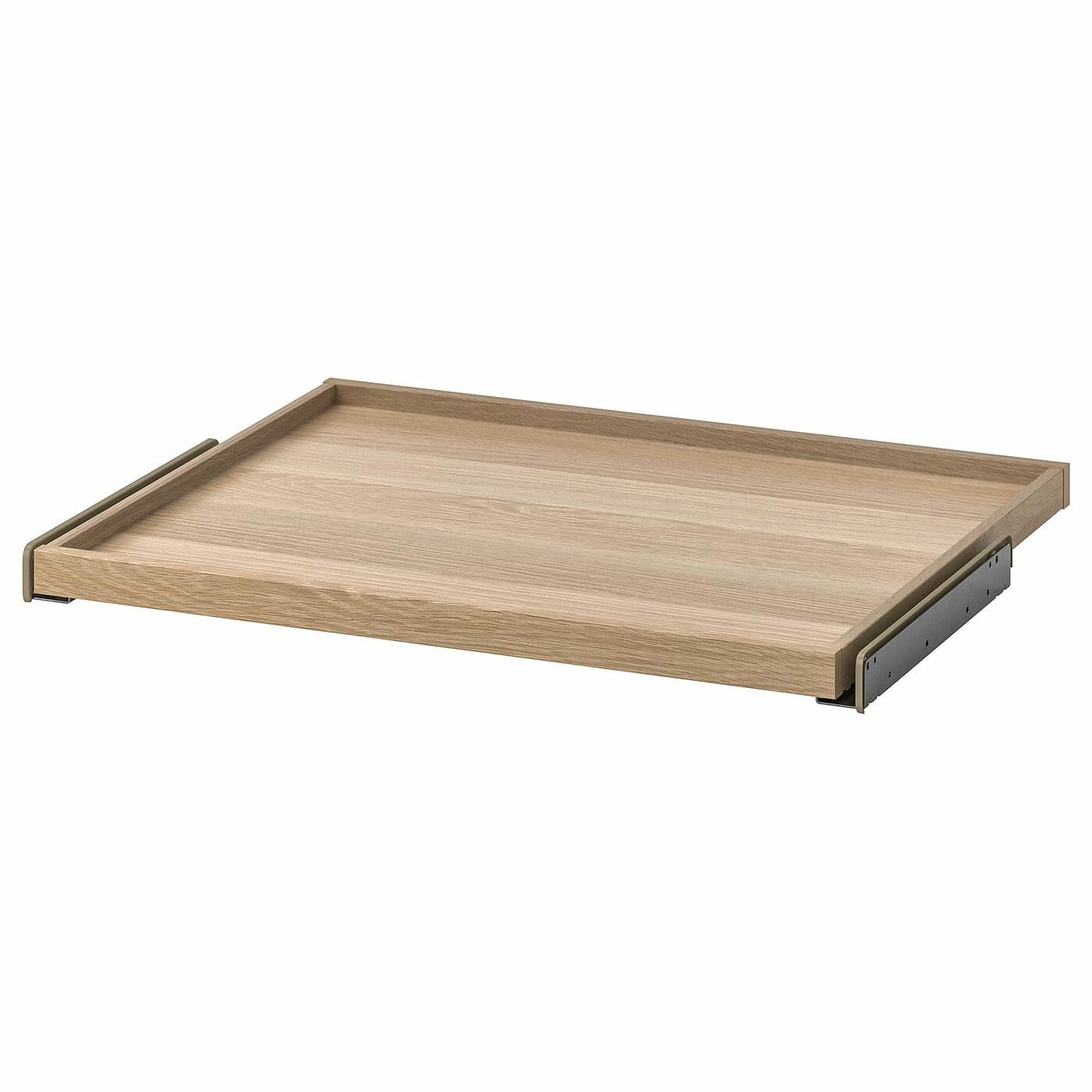 Корзина для хранения IKEA KOMPLEMENT, 75x58 см, имитация дуба, выбеленного морилкой 802.463.76