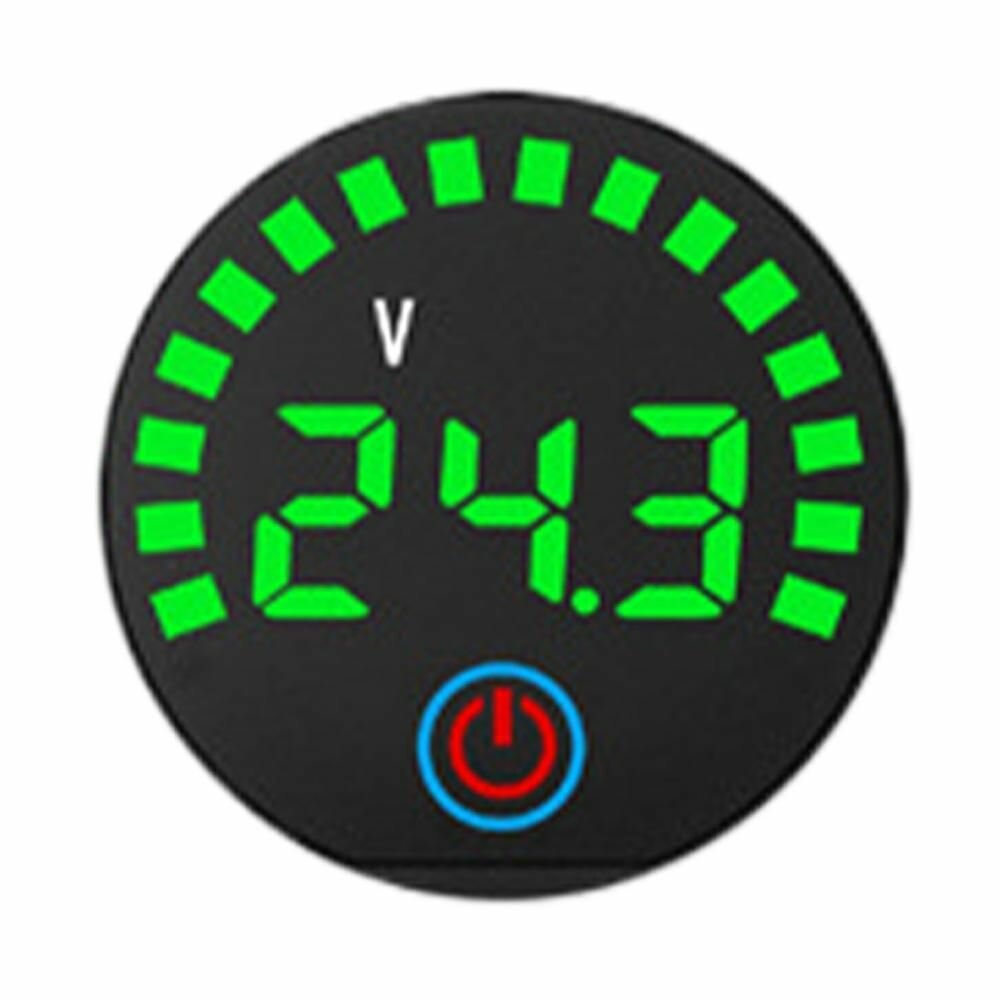 Универсальный индикатор емкости и вольтметр 12V 24V, цифровой тестер заряда для литиевых свинцево-кислотных аккумуляторов DC 7-55V