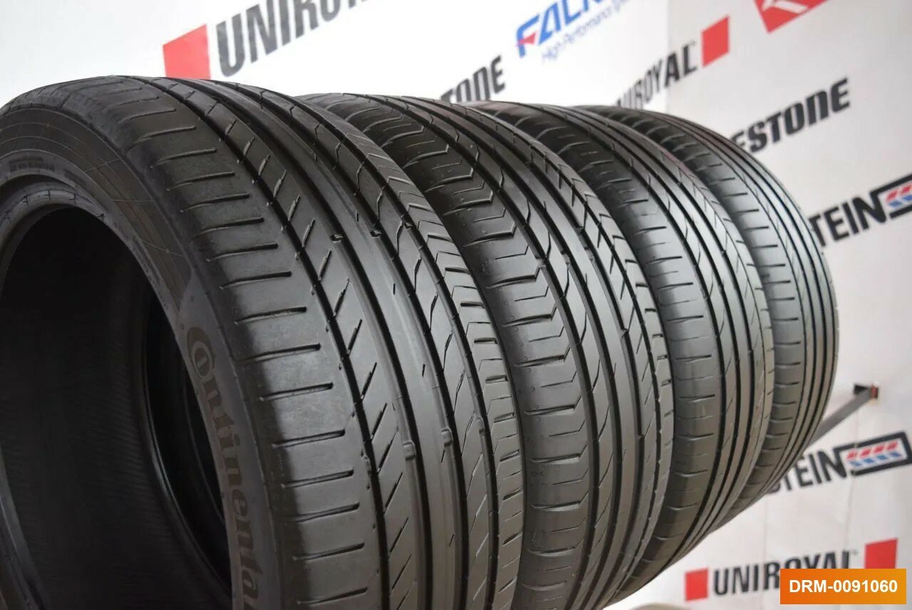 Комплект (4 шт) летних БУ шин Continental ContiSportContact 5 225/40 R18 35% износ 1320544624