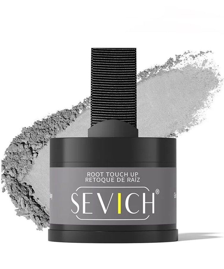 Пудра-загуститель для волос и бровей Sevich grey (седой) 4 гр