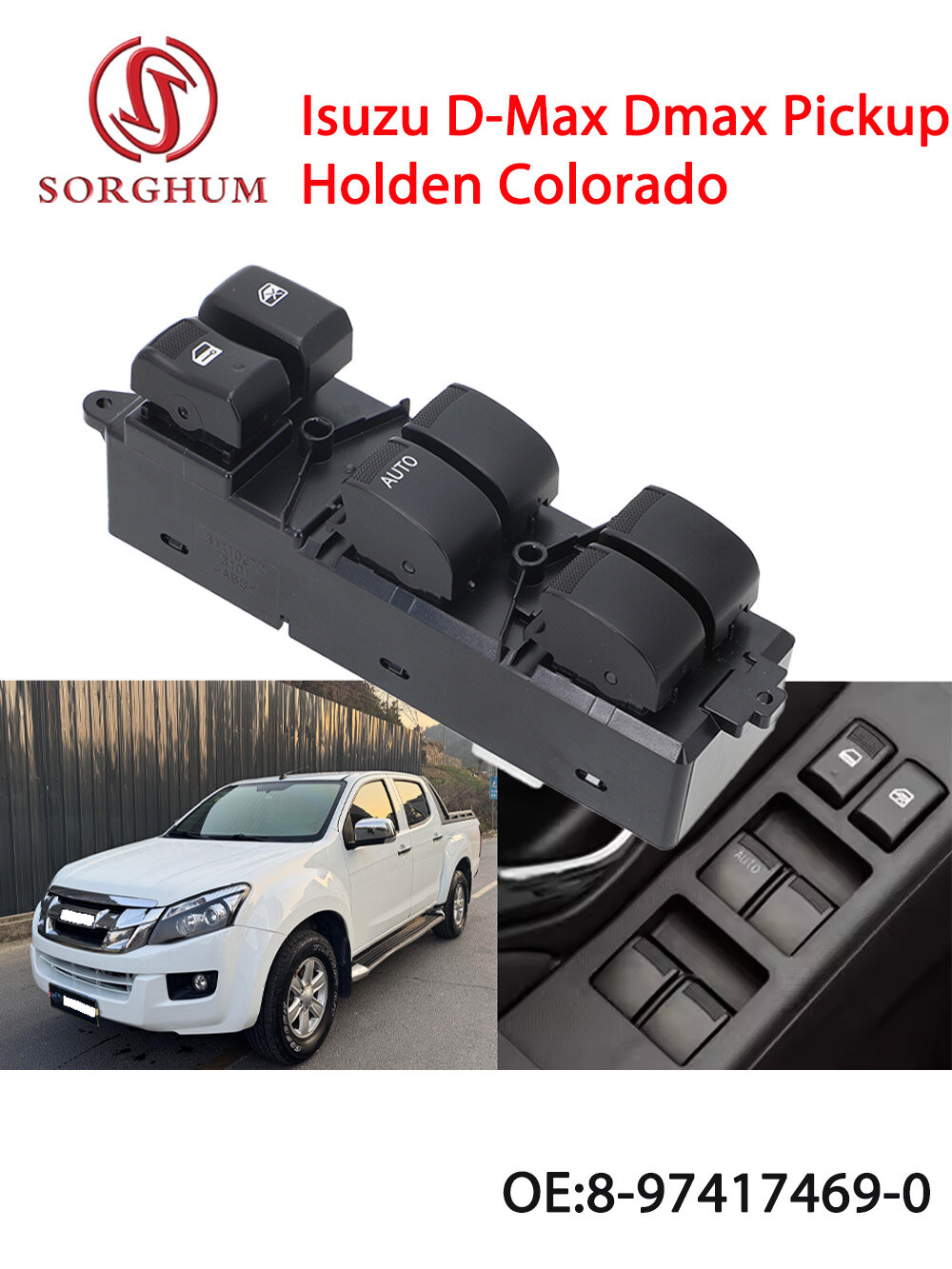 1 шт Блок управления стеклоподъемниками Для Исузу Isuzu D-Max Dmax Pickup Holden Colorado 8-97417469-0