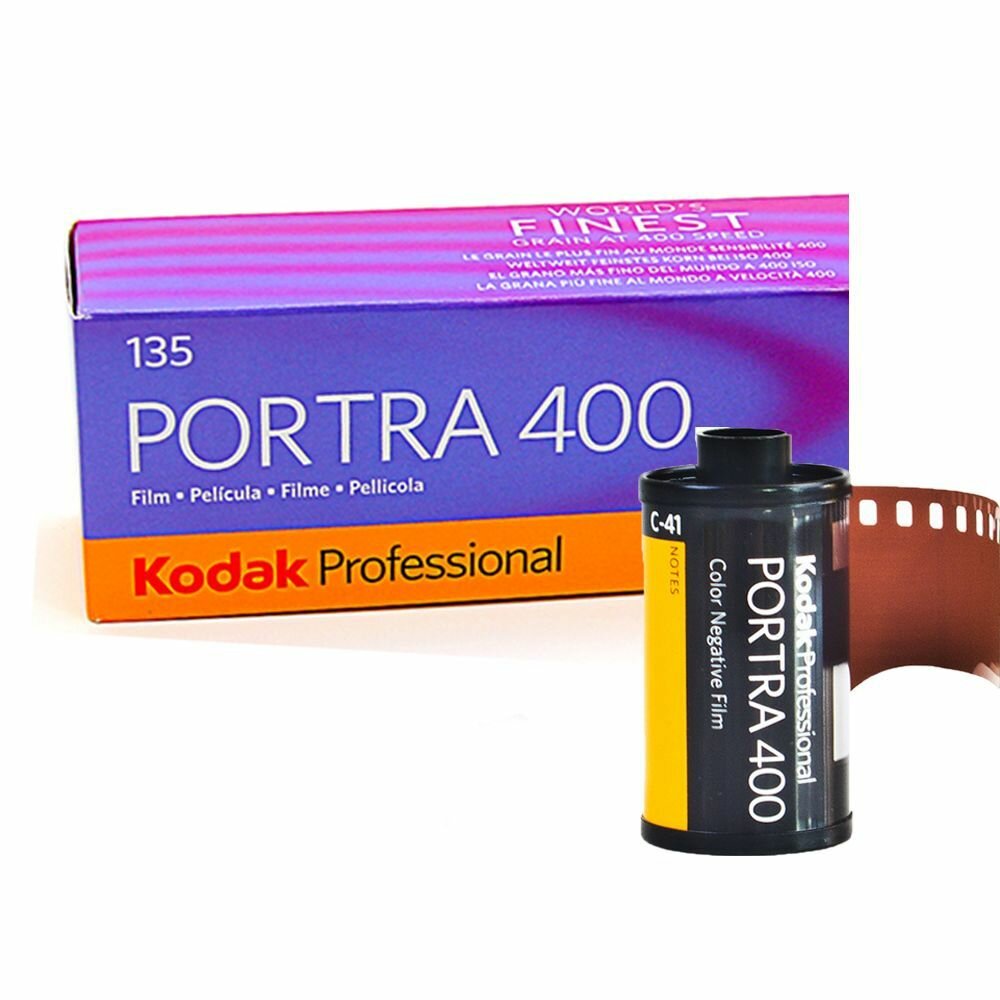 Фотопленка Kodak Portra 400 (36 кадров, 1 шт в пластиковой коробочке) цветная негативная 400 ISO пленка для фотоаппарата