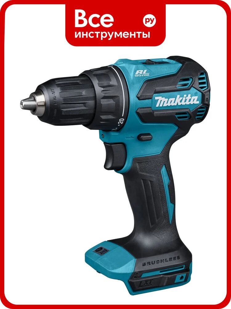 Дрель-шуруповерт аккумуляторная Makita LXT 18В BL XPT , 13мм, 50/27Нм DDF490Z