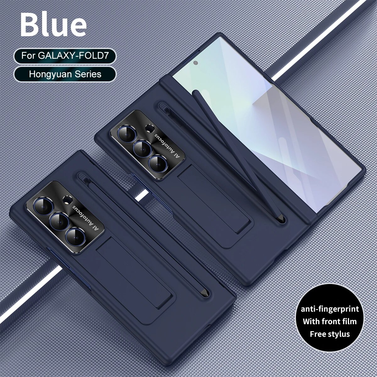 Чехол-броня для Samsung Galaxy Z Fold 8 7 6 5 4 TriFold с полной Галактика Z Fold6, Синий, C1