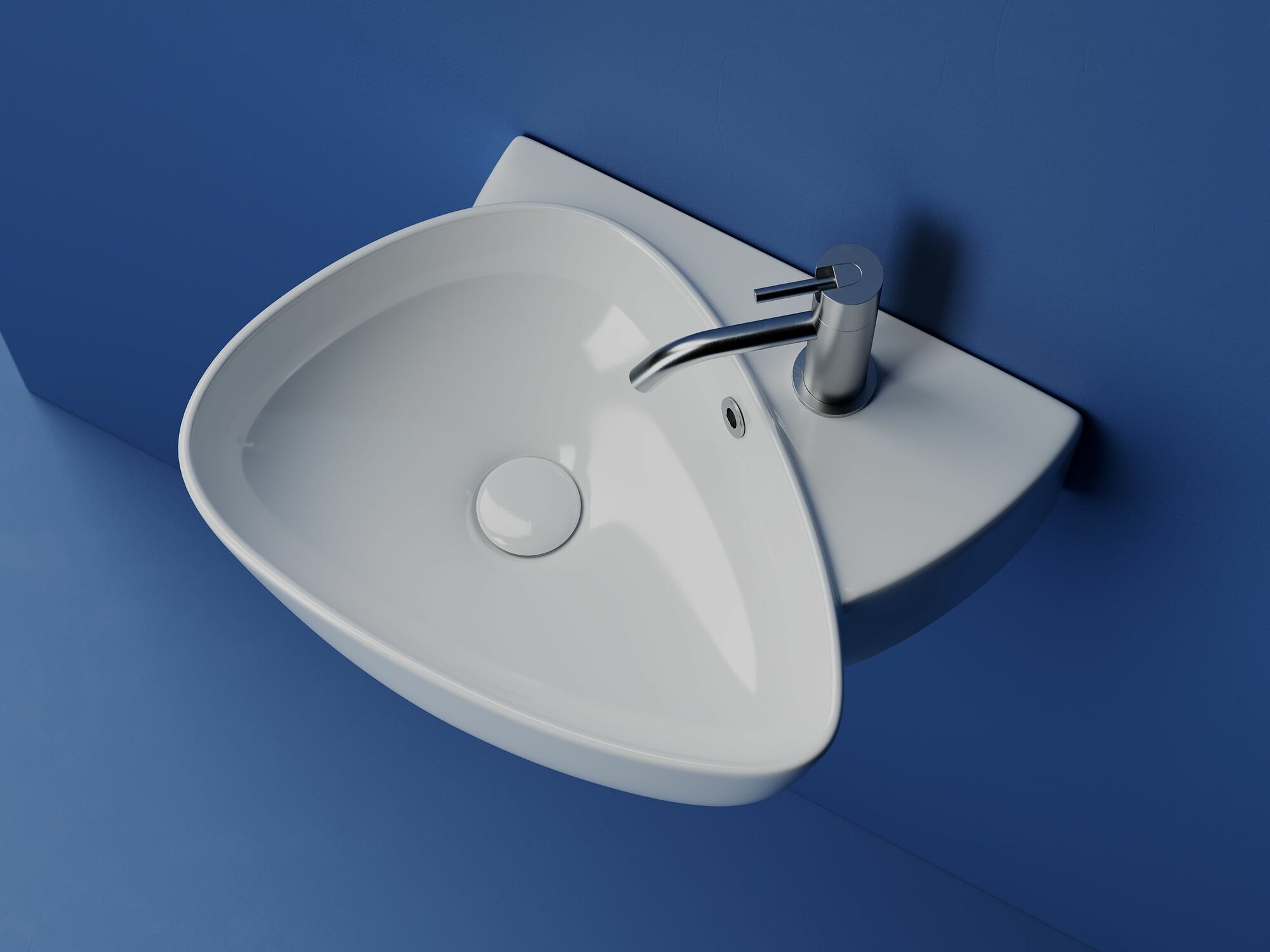Раковина Ceramicanova угловая Element 49/35 CN5049 белая