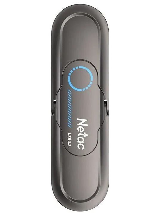 Netac US9 256 ГБ USB-флеш-накопитель, USB 3.2 Type-A, Type-C, NT03US9C-256G-32TA, серый
