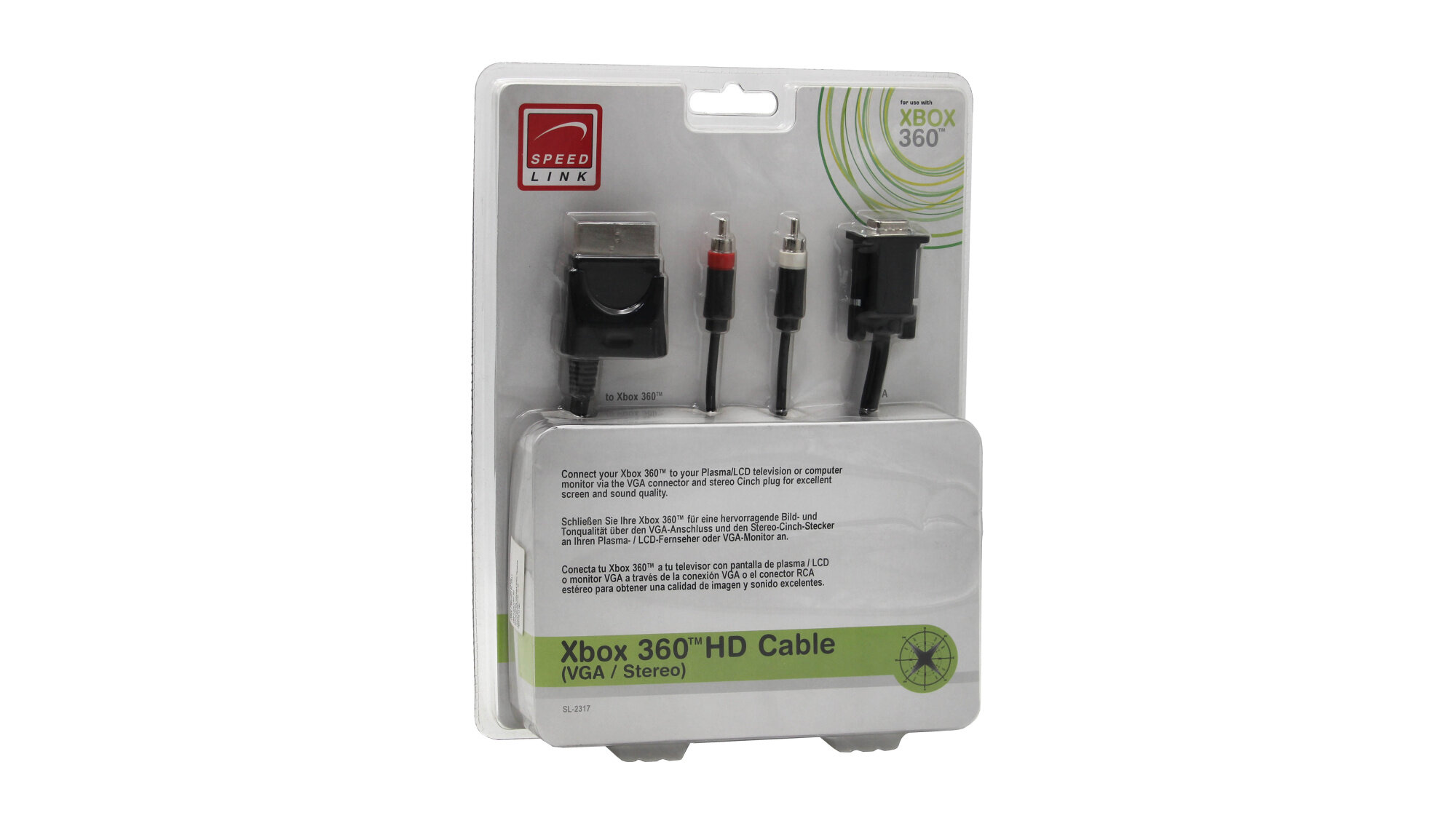 Speedlink HD кабель для игровой приставки Microsoft Xbox 360 (Новый)