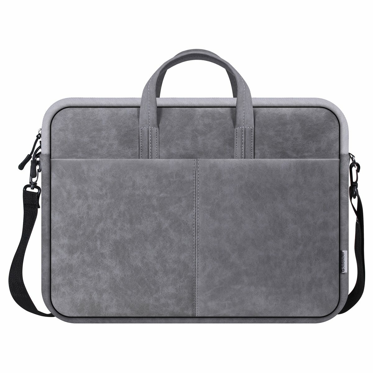 Сумка для ноутбука 15.6" Defender Solid, полиуретан, серый, карман (26088)