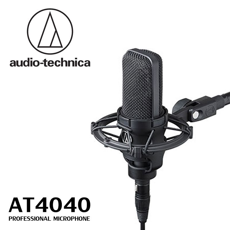 Audio-Technica Микрофон для живого вокала audio-technica AT4040 Конденсаторный микрофон, для студийной записи вокала и инструментов, черный