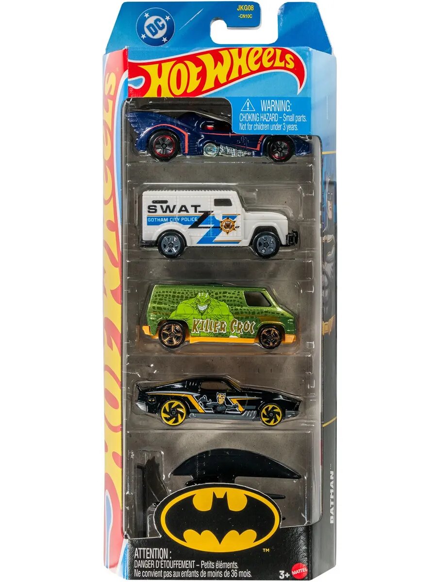 Набор из 5 машинок Batman JKG08