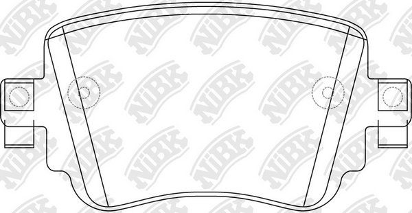 Колодки тормозные дисковые задние NIBK PN0624 для AUDI