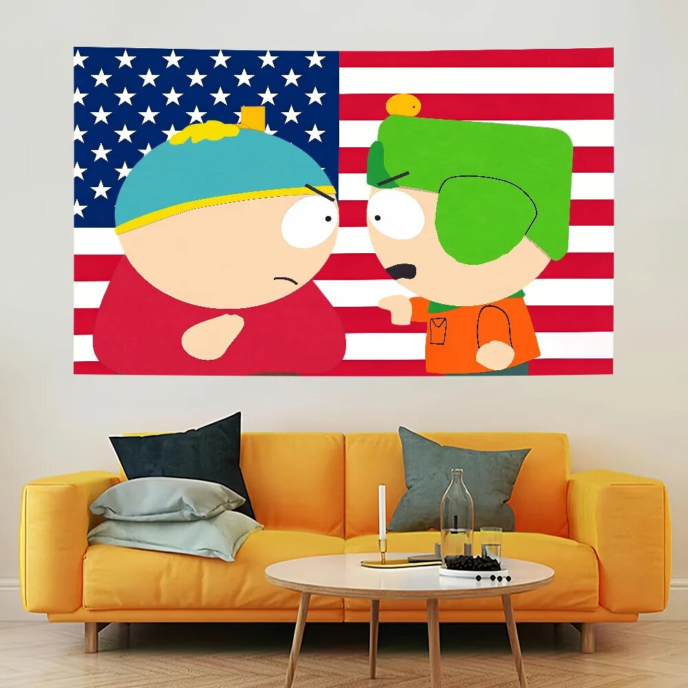 Мультяшный флаг S-South P-Park 40x60 см QZ60x90CM, 8
