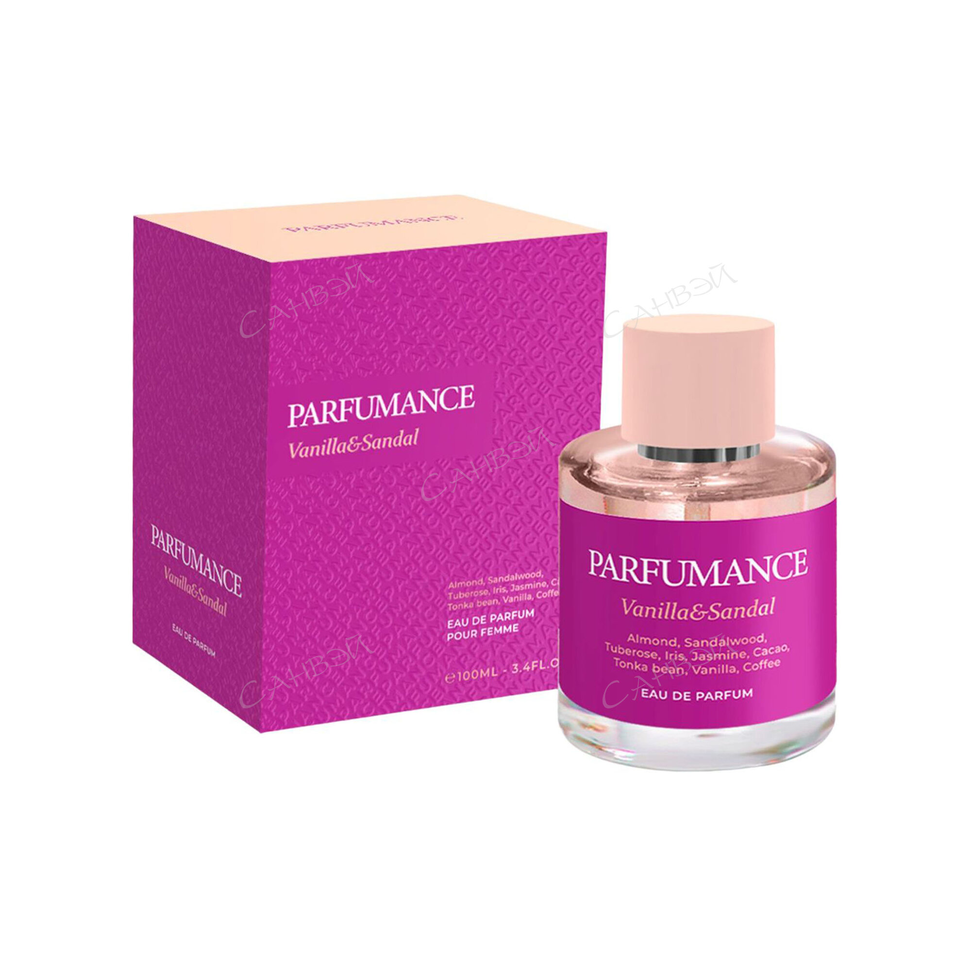 Парфюмерная вода Поли Парфюм parfumance VANILLA&SANDAL 100ml (аромат CH Good Girl) для женщин