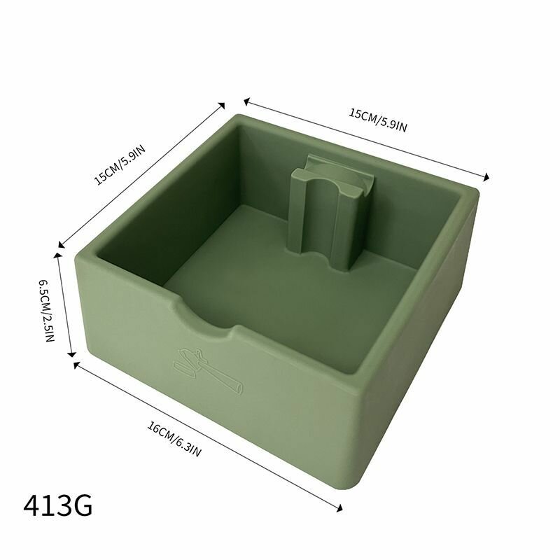 Органайзер для аксессуаров кофемашины, силиконовый коврик для трамбовки, многофункциональный контейнер большой вместимости и распределитель кофе.
